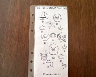 Digital/printable Halloween Savings Challenge - Etsy