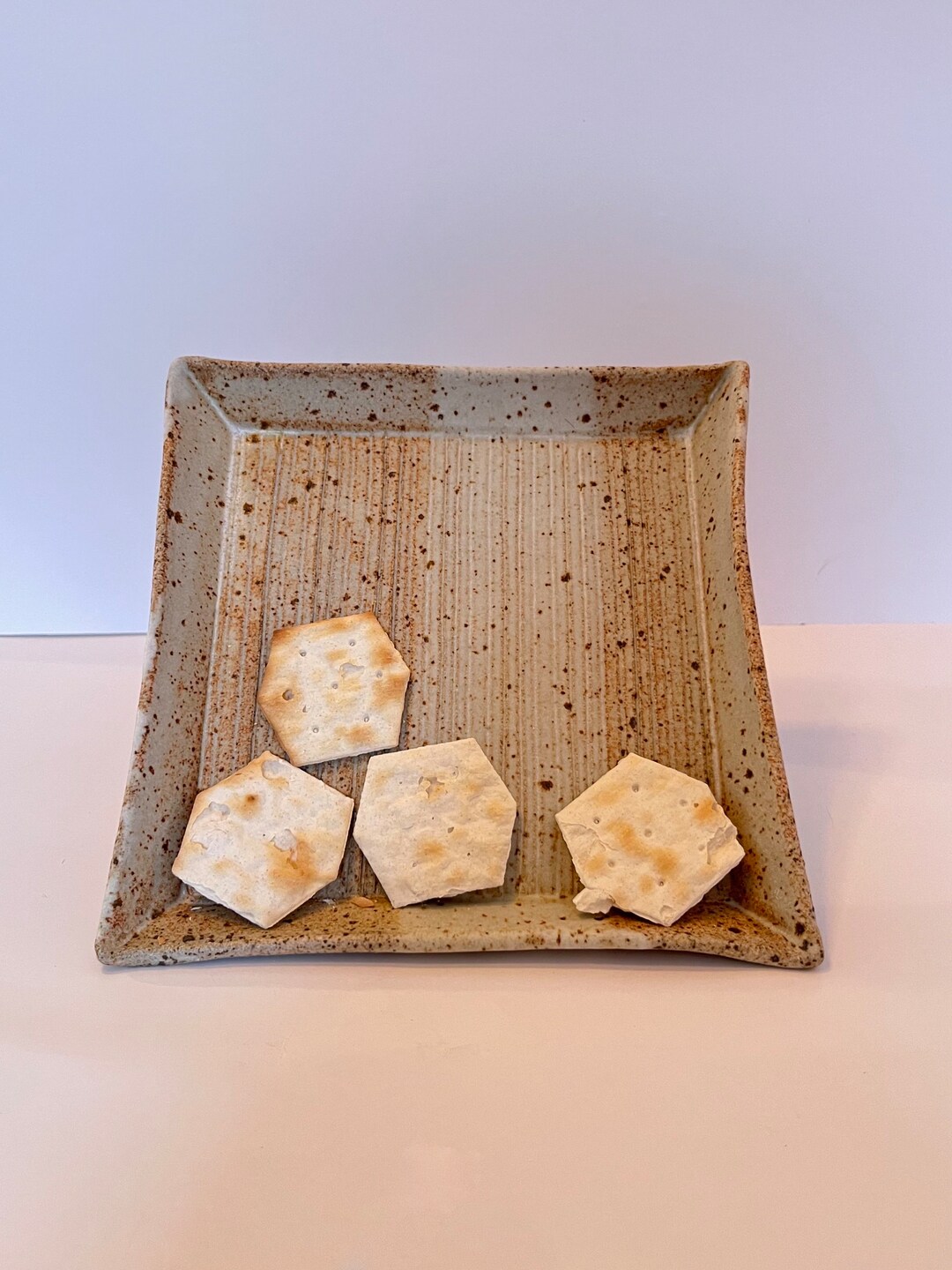 Handmade Stoneware Matzah Plate - Etsy