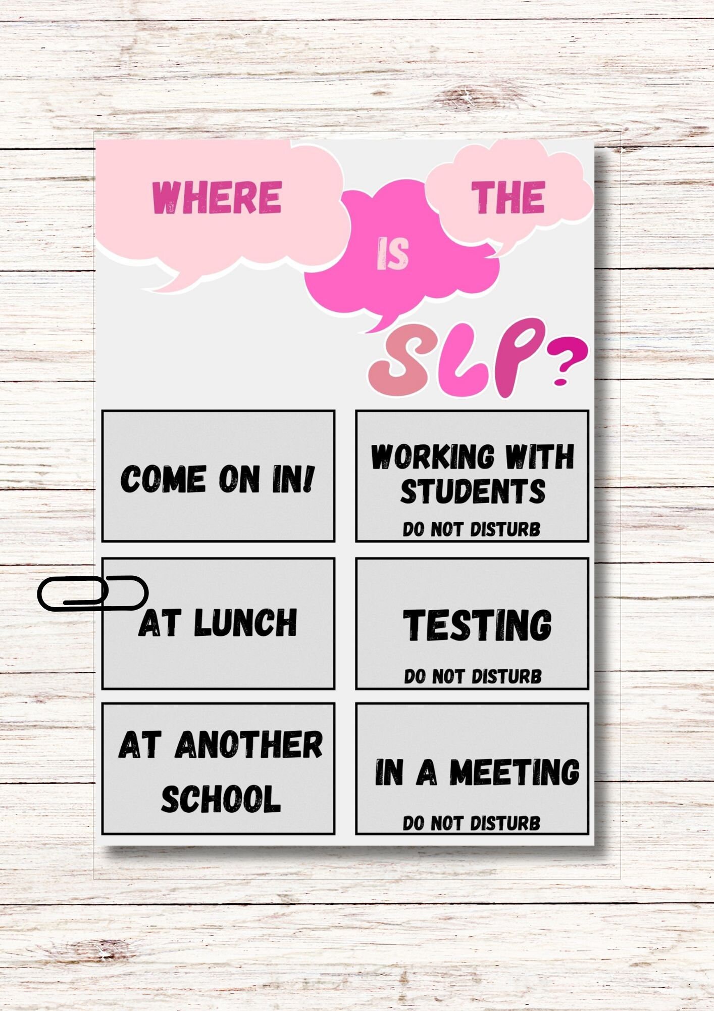 Where is The...? Custom Office Door Sign - Etsy