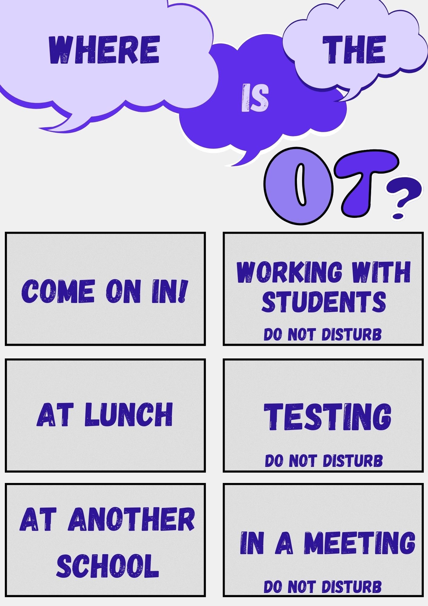 Where is The...? Custom Office Door Sign - Etsy