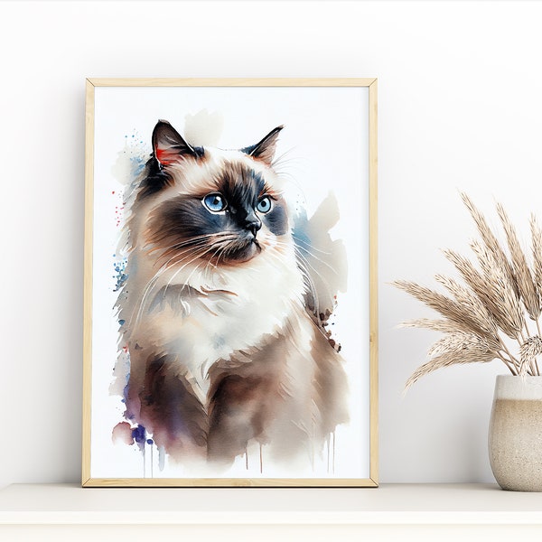 Ragdoll Cat Painting - Etsy