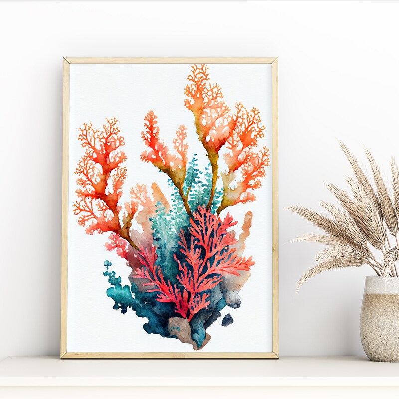 Coral Wall Art - Etsy