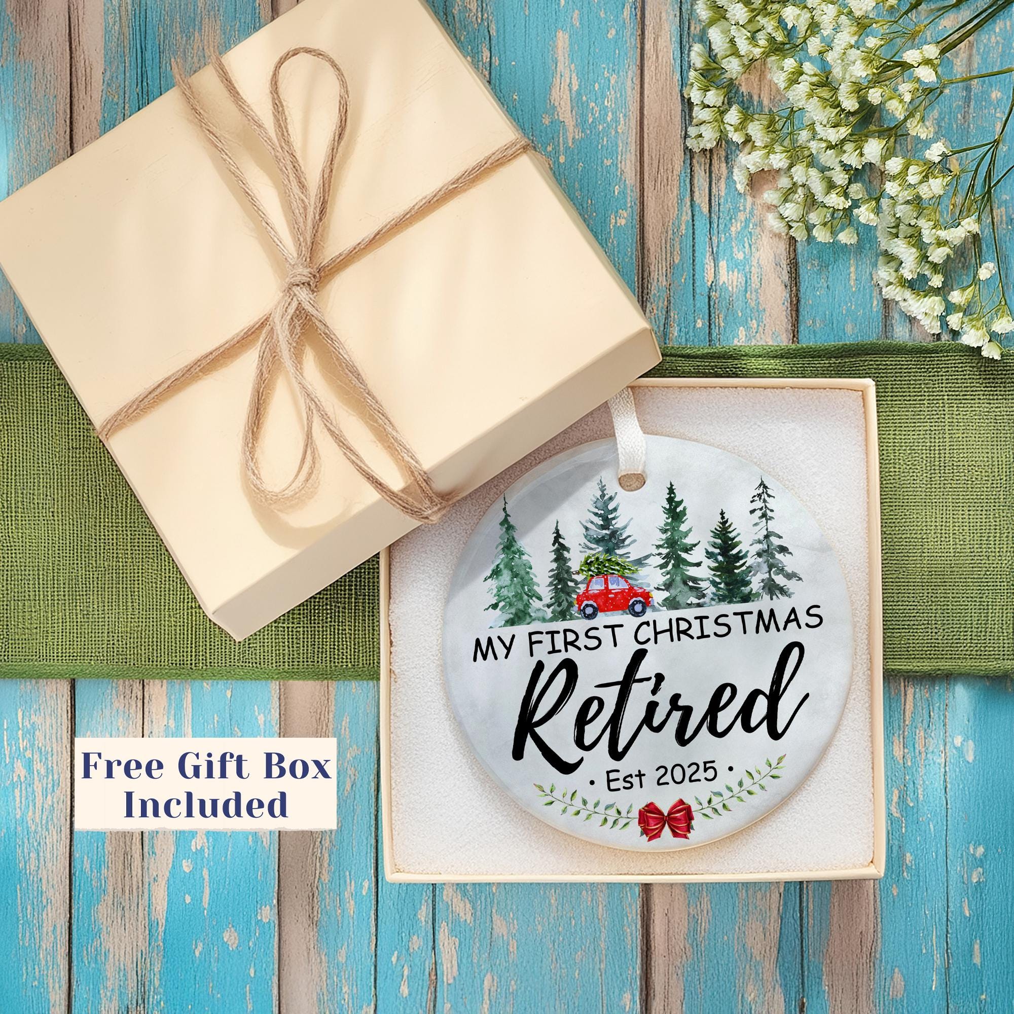 First Christmas Retired Ornament, Retirement Gifts for Christmas ...