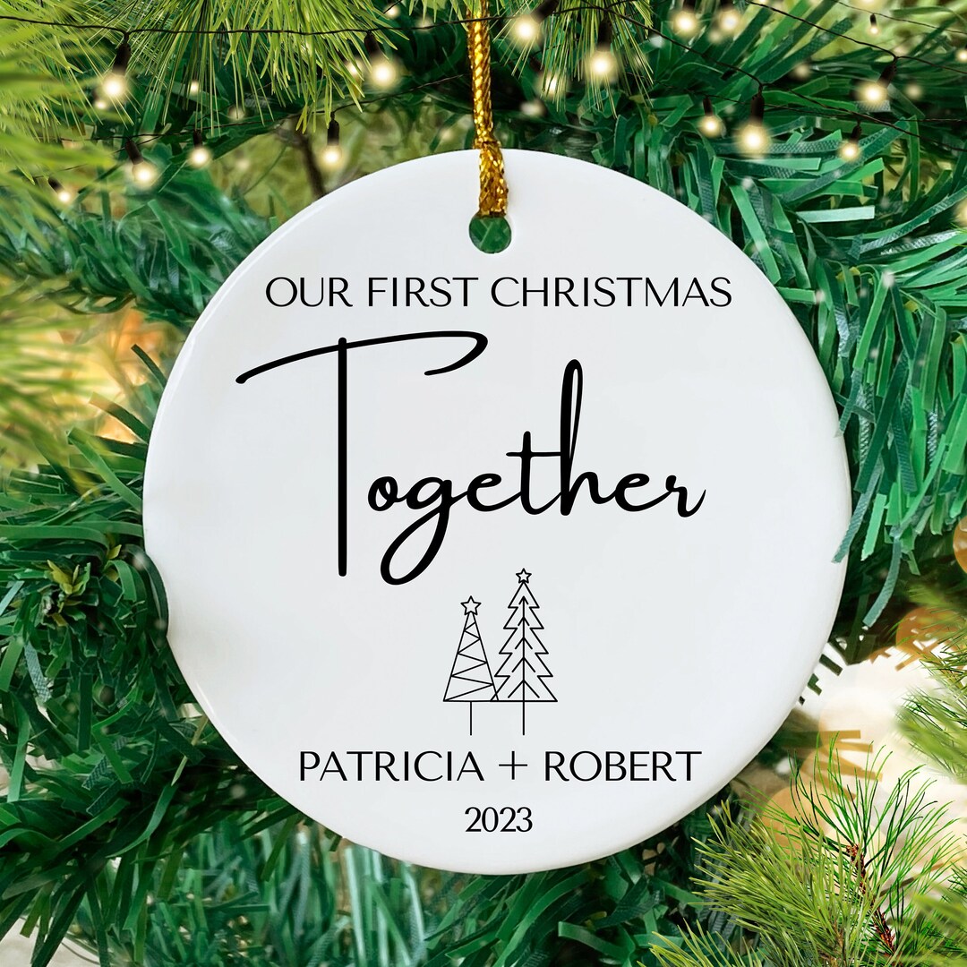First Christmas Together Ornament. Custom Couple Gift for Christmas ...