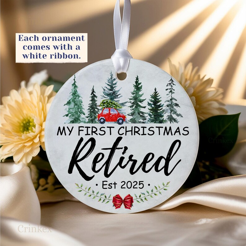 First Christmas Retired Ornament, Retirement Gifts for Christmas ...