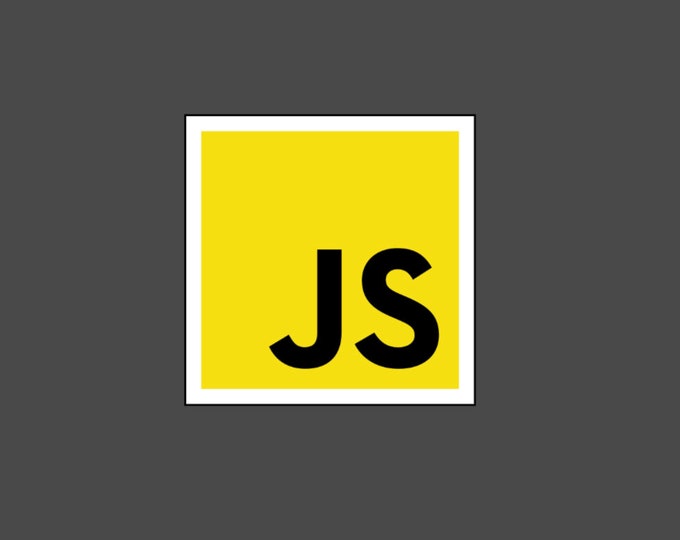 Javascript JS Logo Sticker Computer, Tablet, Phone, Coder, Cloud, Vinyl ...