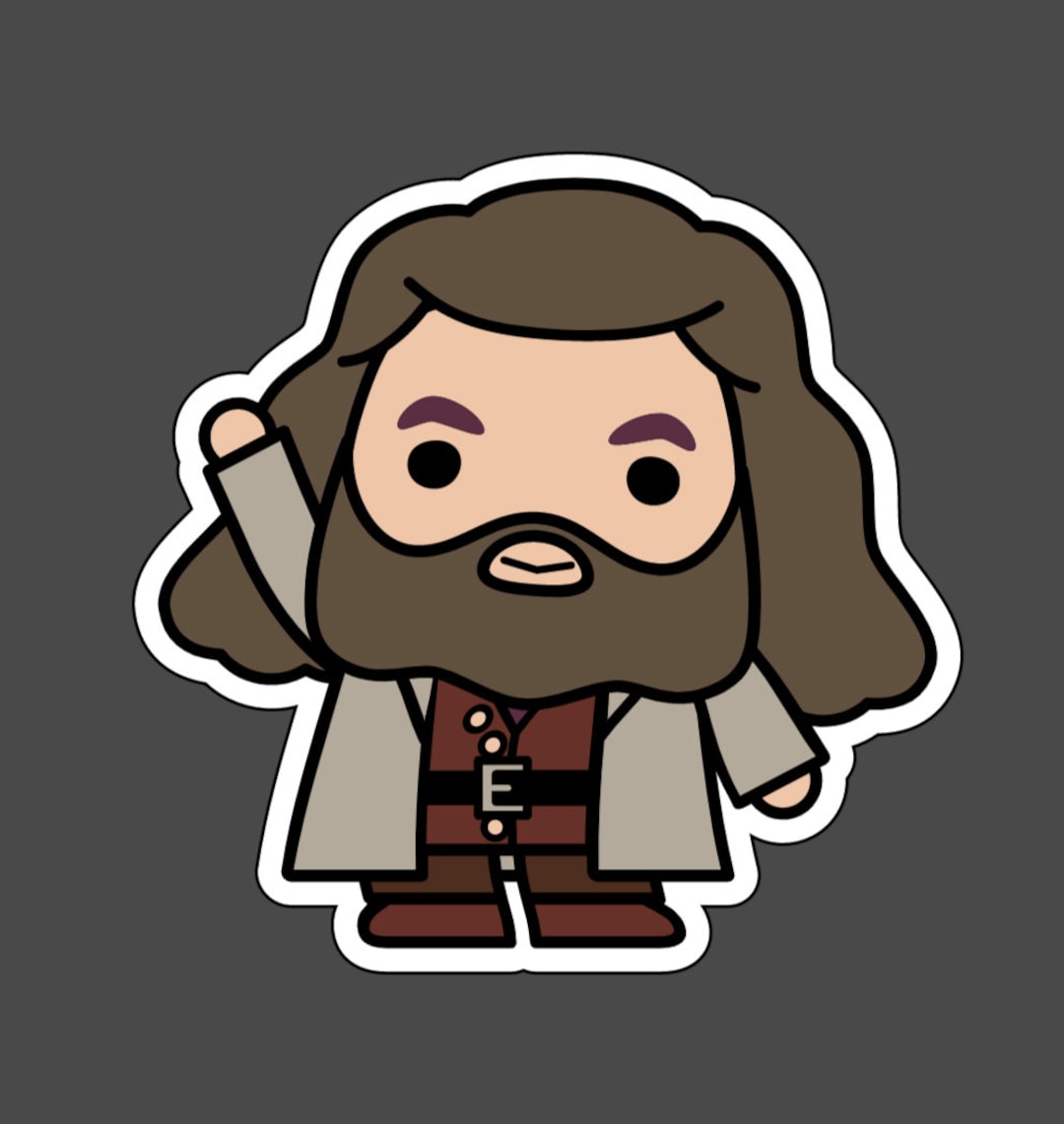 Rubeus Inspired Vinyl Sticker Fan Drawing Art Waterproof Gift Girls ...