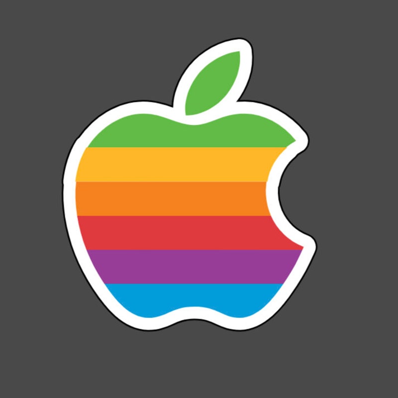 Apple Logo Stickers - Etsy