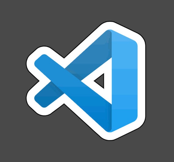 Visual Studio Code Vinyl Sticker Coder Developer Dev Laptop - Etsy