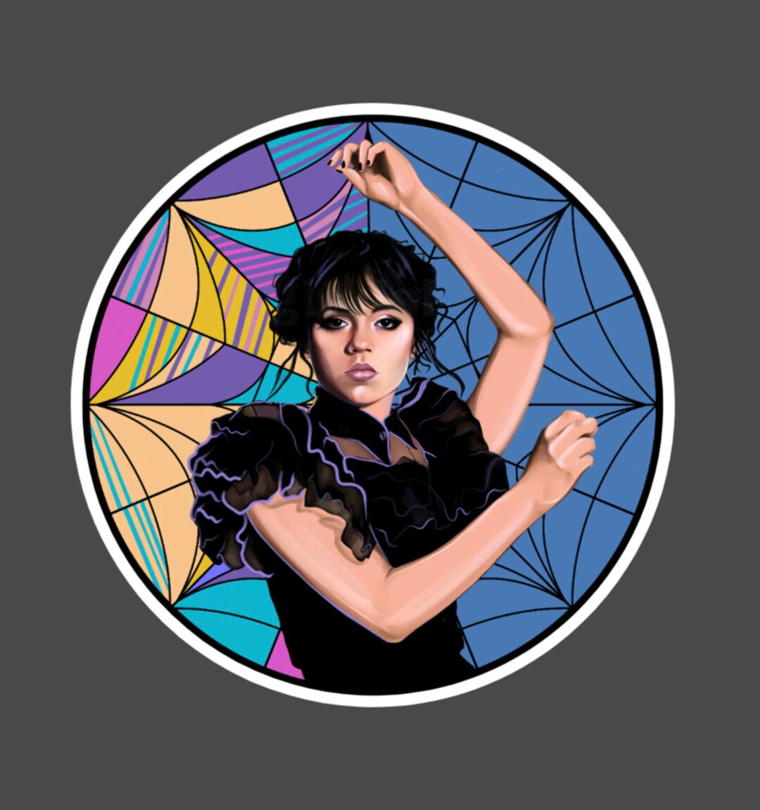 Wednesday Dancing Queen Single Sticker With Glass Window, Best Seller ...