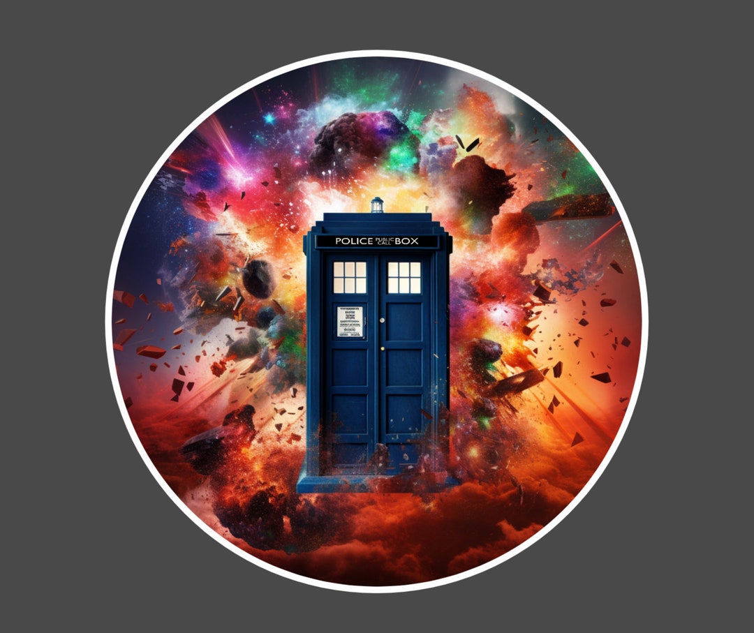 Tardis Dimensions Doctor Who Inspired Art Laptop Sticker - Etsy