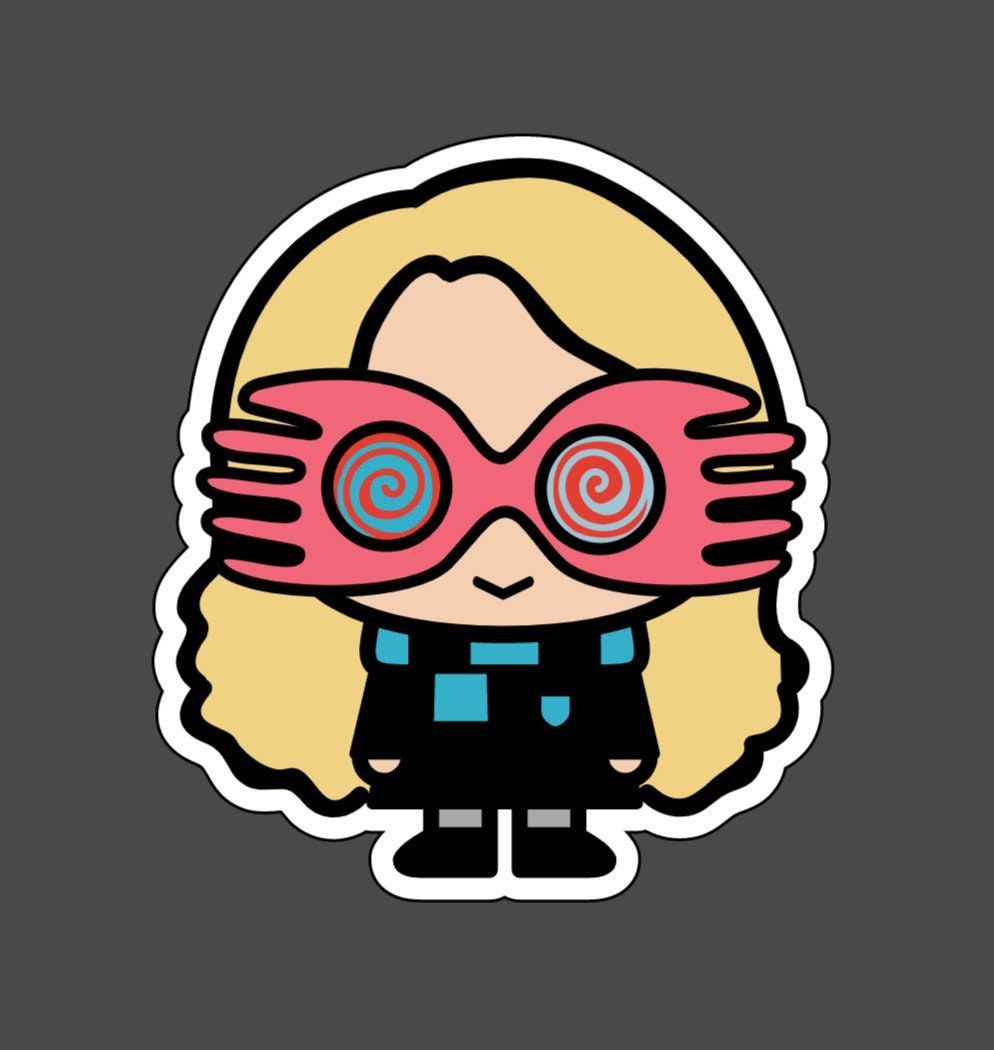 Luna Inspired Vinyl Sticker Fan Drawing Art Waterproof Gift - Etsy