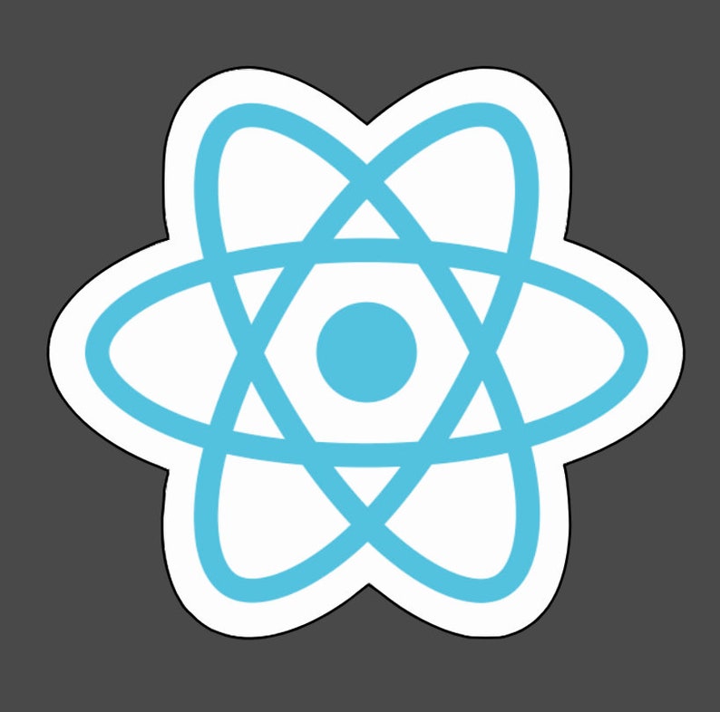 React JS Logo Sticker Computer Tablet Phone Coder Vinyl | Etsy Australia