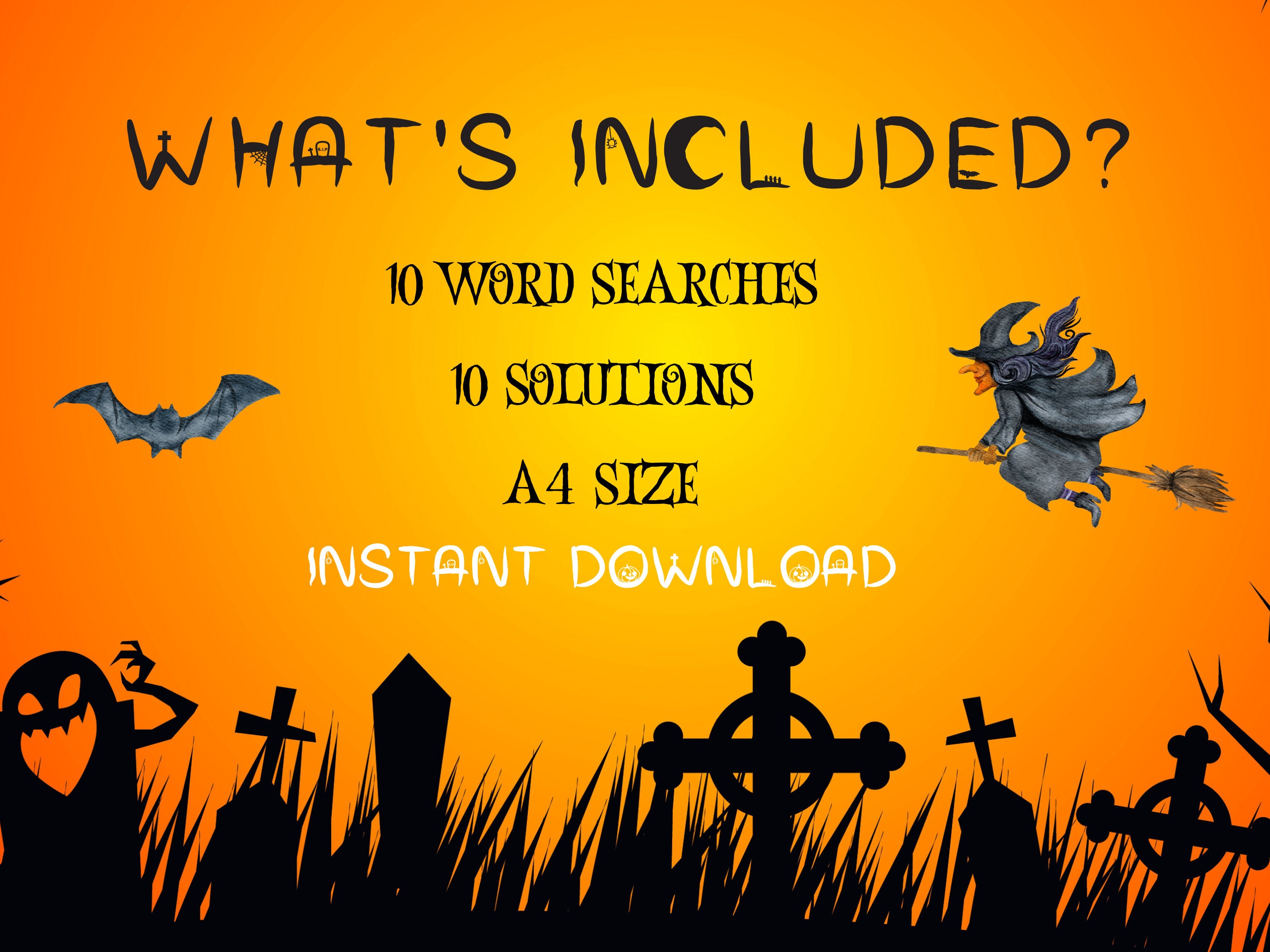 Word Search Halloween, Printable Halloween Game, Word Scramble - Etsy