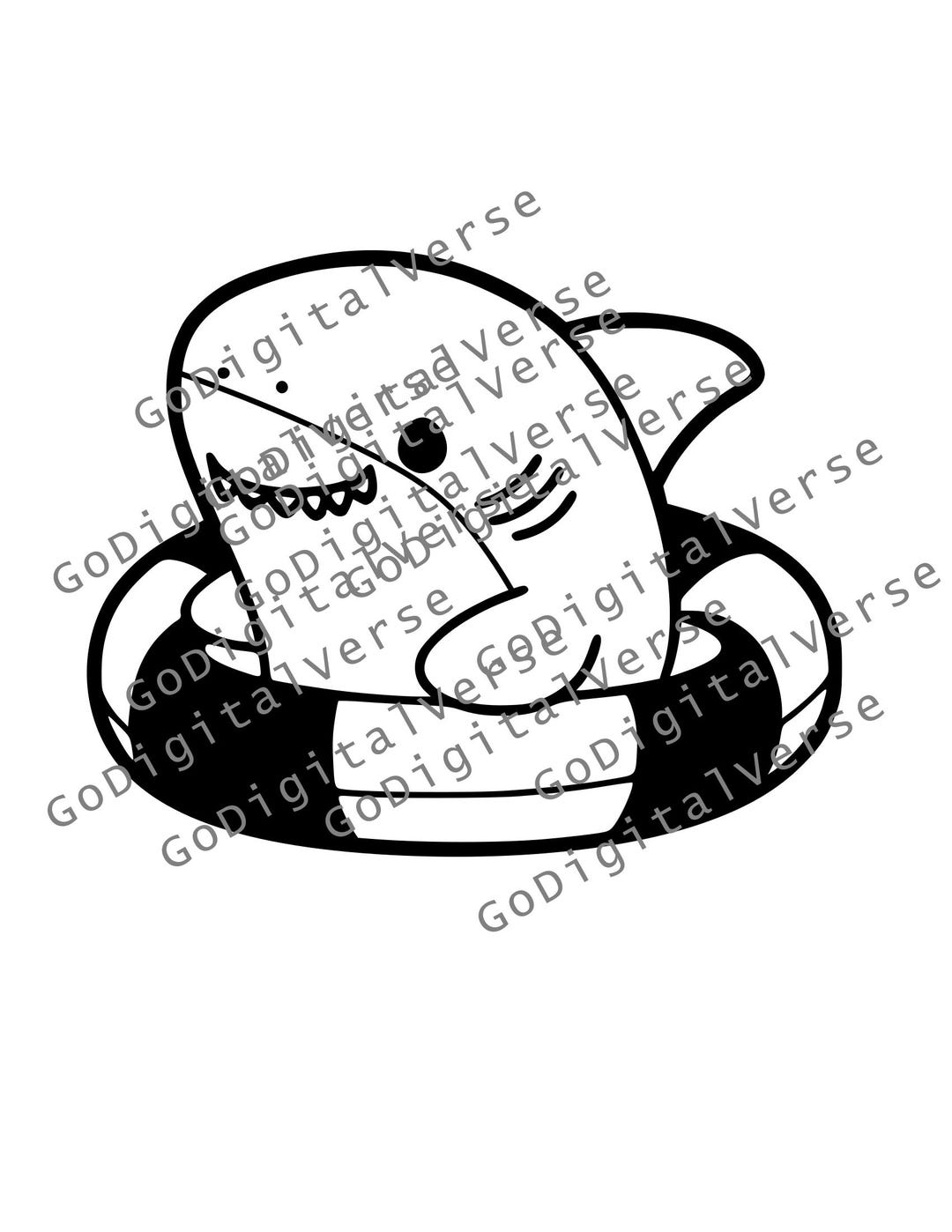 Shark - SVG, PNG, and PDF - Etsy