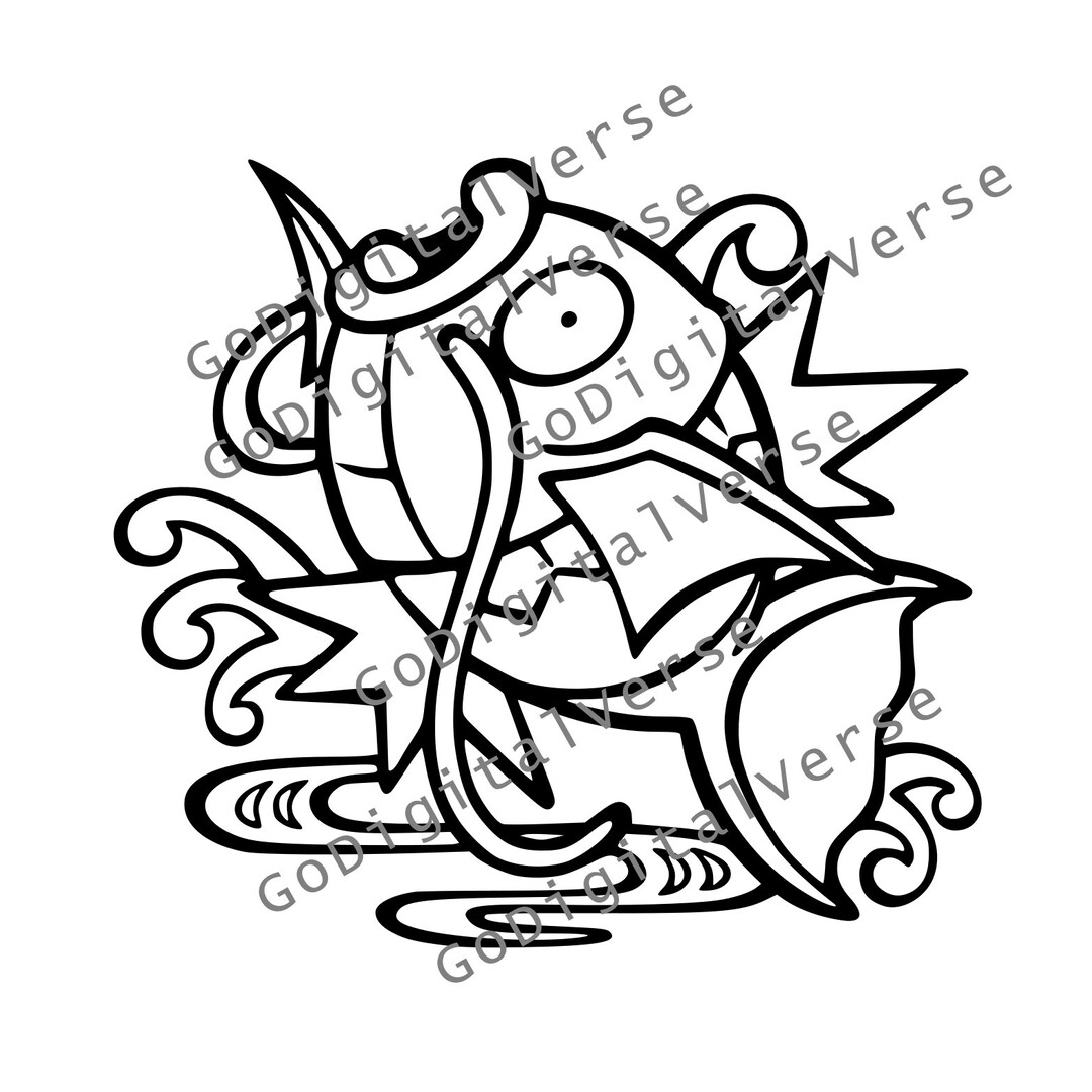 Poke Character - SVG, PNG, and PDF - Etsy