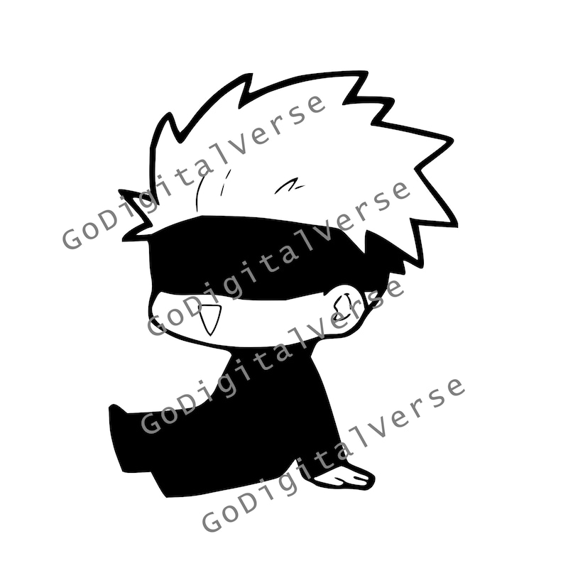 Gojo Papercraft Template - Etsy