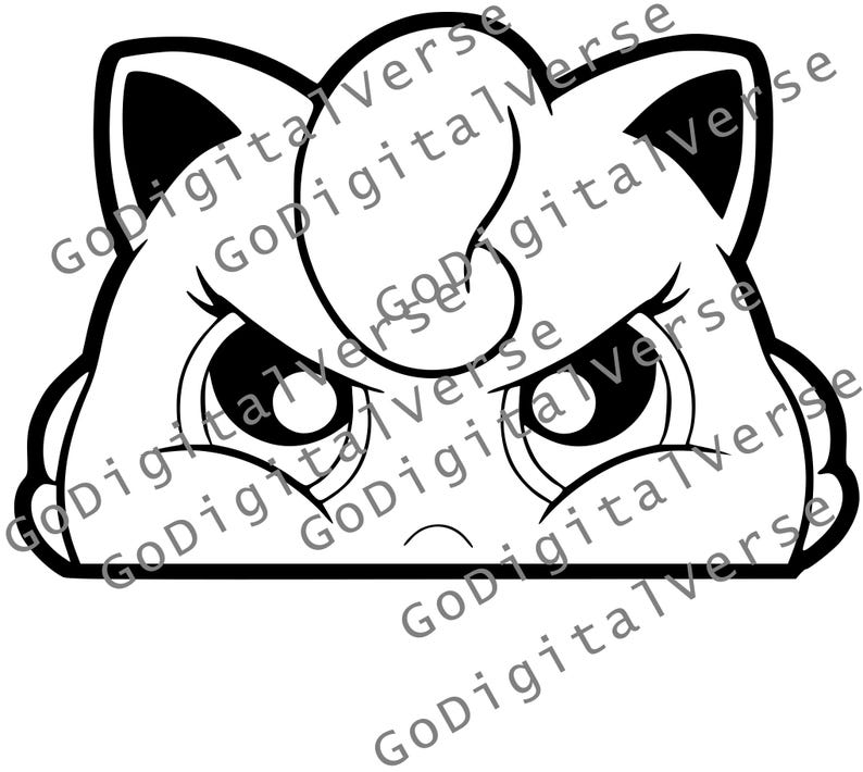 Poke Character - SVG, PNG, and PDF - Etsy