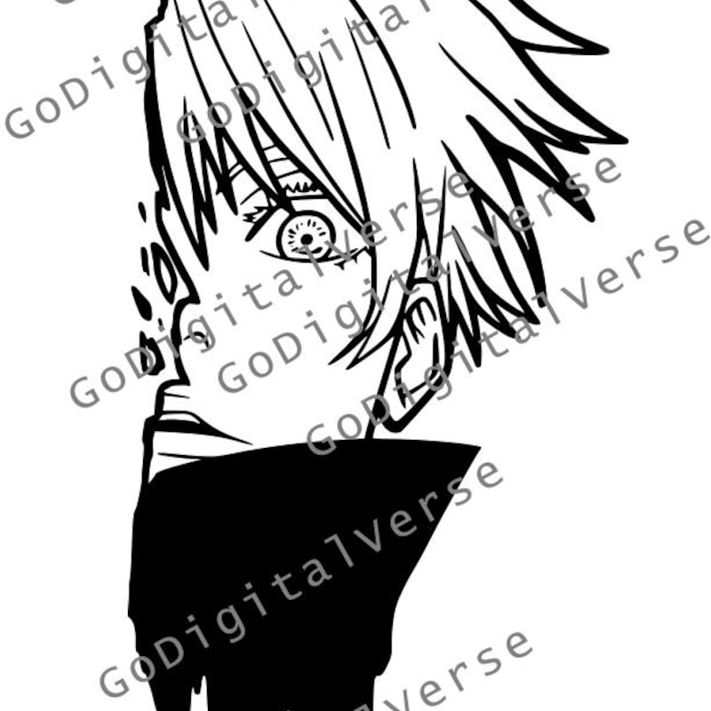 Gojo Papercraft Template - Etsy