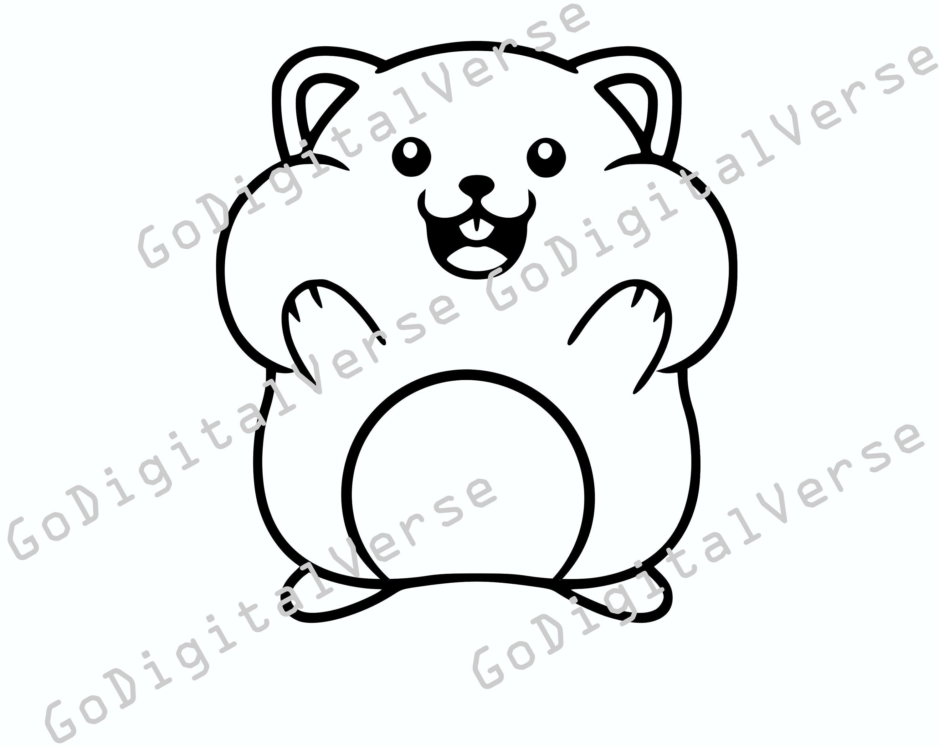 Hamster Instant Digital Download SVG PNG and PDF Cricut - Etsy
