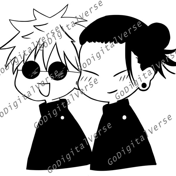Gojo Chibi Png - Etsy