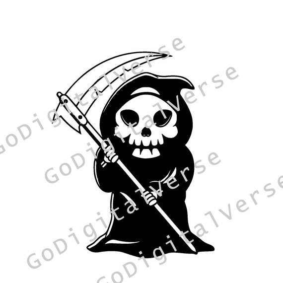 Grim Reaper Instant Digital Download SVG PNG and PDF - Etsy