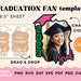 Graduation Paddle Fan Custom Grad Fan Graduation Fan - Etsy