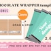 Chocolate Bar Wrapper Template, Party Favor Template Candy Bar ...