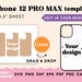 IPhone 12 Pro Max Template, iPhone 12 Pro Max Sublimation Template ...