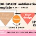 Dog Bandana Sublimation, Dog Bandana Template SVG, Dog Scarf ...