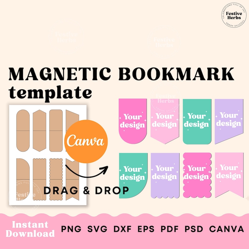 Magnetic Bookmark - Etsy