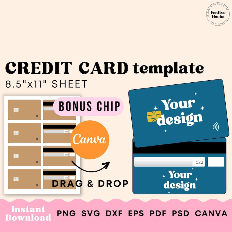 Credit Card Invitation - Etsy