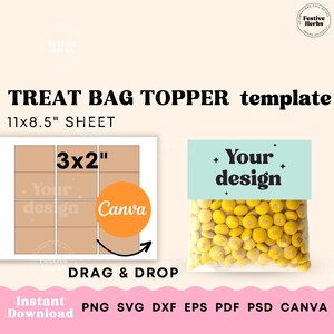 Treat Bag Topper Template, Treat Bag Topper Back to School Class ...