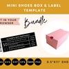 Shoe Box Label Template, Shoe Box Label SVG, Label Template for Shoe ...