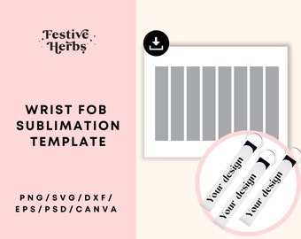 Wristlet Keychain Template, Wristlet Keychain Sublimation, Wristlet ...
