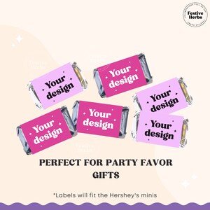 Mini Chocolate Wrapper Template, Chocolate Bar Template Mini Candy Bar ...