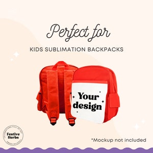 Kids Backpack Sublimation Template, Kids Backpack SVG Canva Template ...