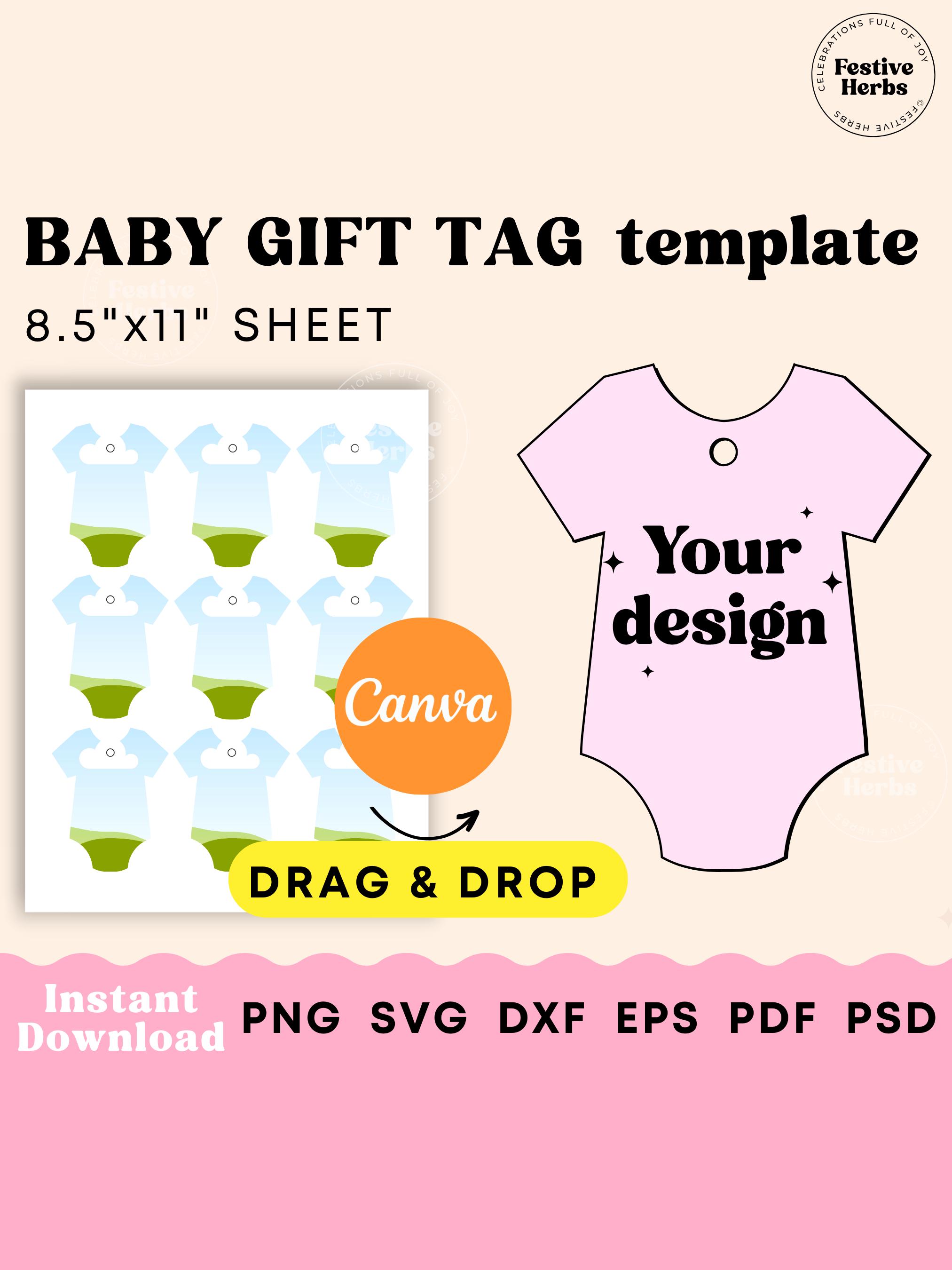 Baby Gift Tag Template