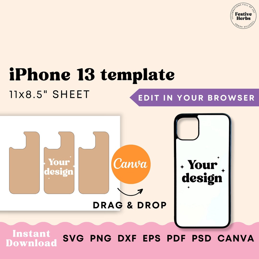 IPhone 13 Template, Phone Case Template, iPhone 13 SVG, Iphone13 Sublimation Template, iPhone ...