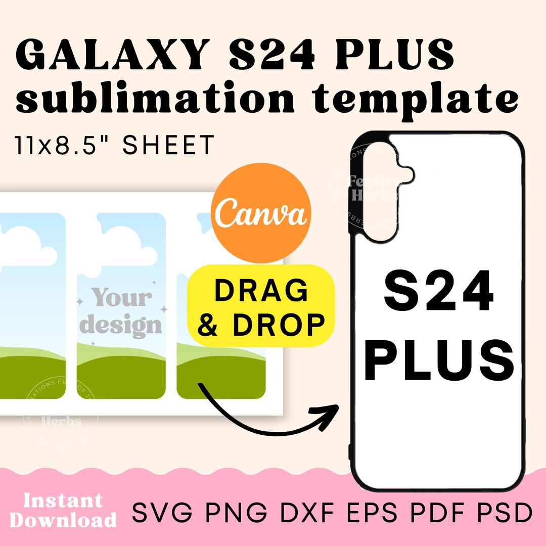 Phone Case Template, Samsung S24 PLUS Phone Case Template for ...