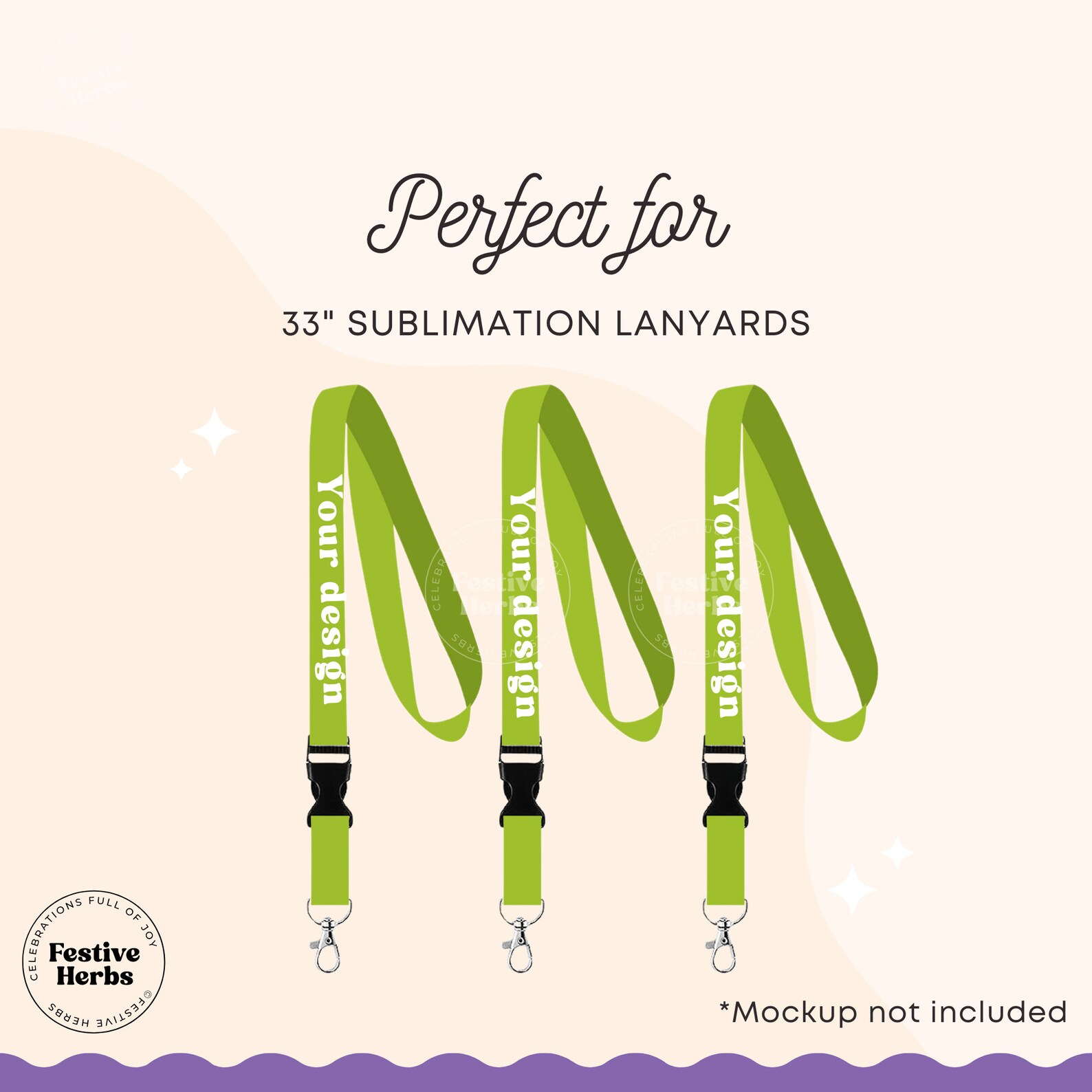 Lanyard Sublimation Template, Lanyard SVG Canva Template for ...