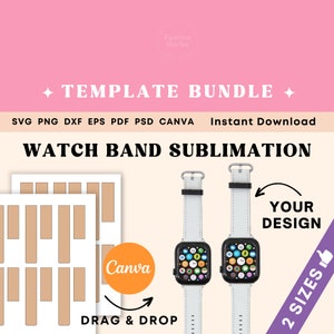 Watch Band Svg, Iwatch Band Template, Watch Strap SVG, Watch Strap ...