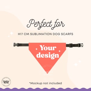 Dog Bandana Sublimation, Dog Bandana Template SVG, Dog Scarf ...