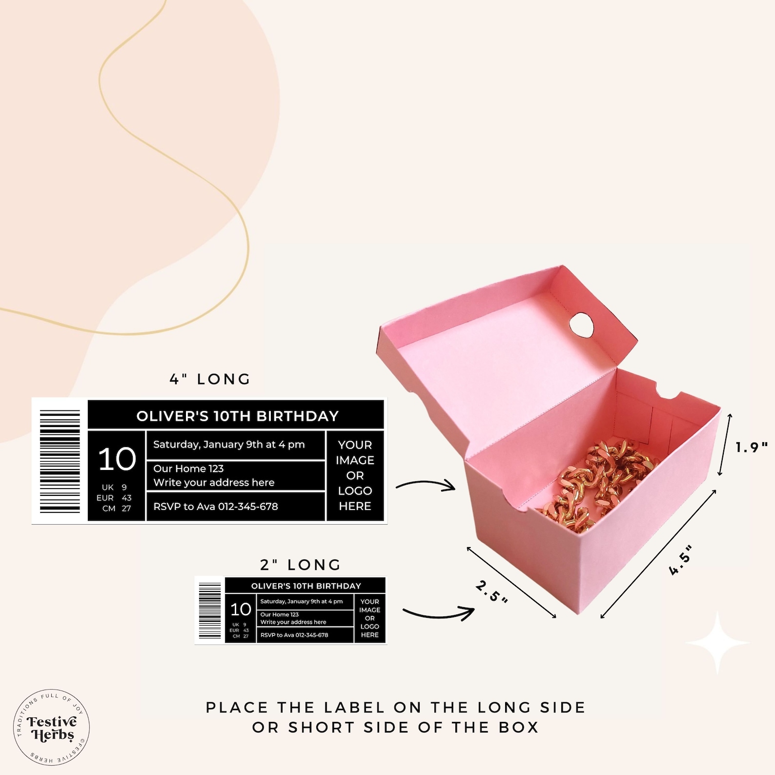 Mini Shoe Box Template Bundle, Shoe Box SVG, Shoe Box Label Template ...