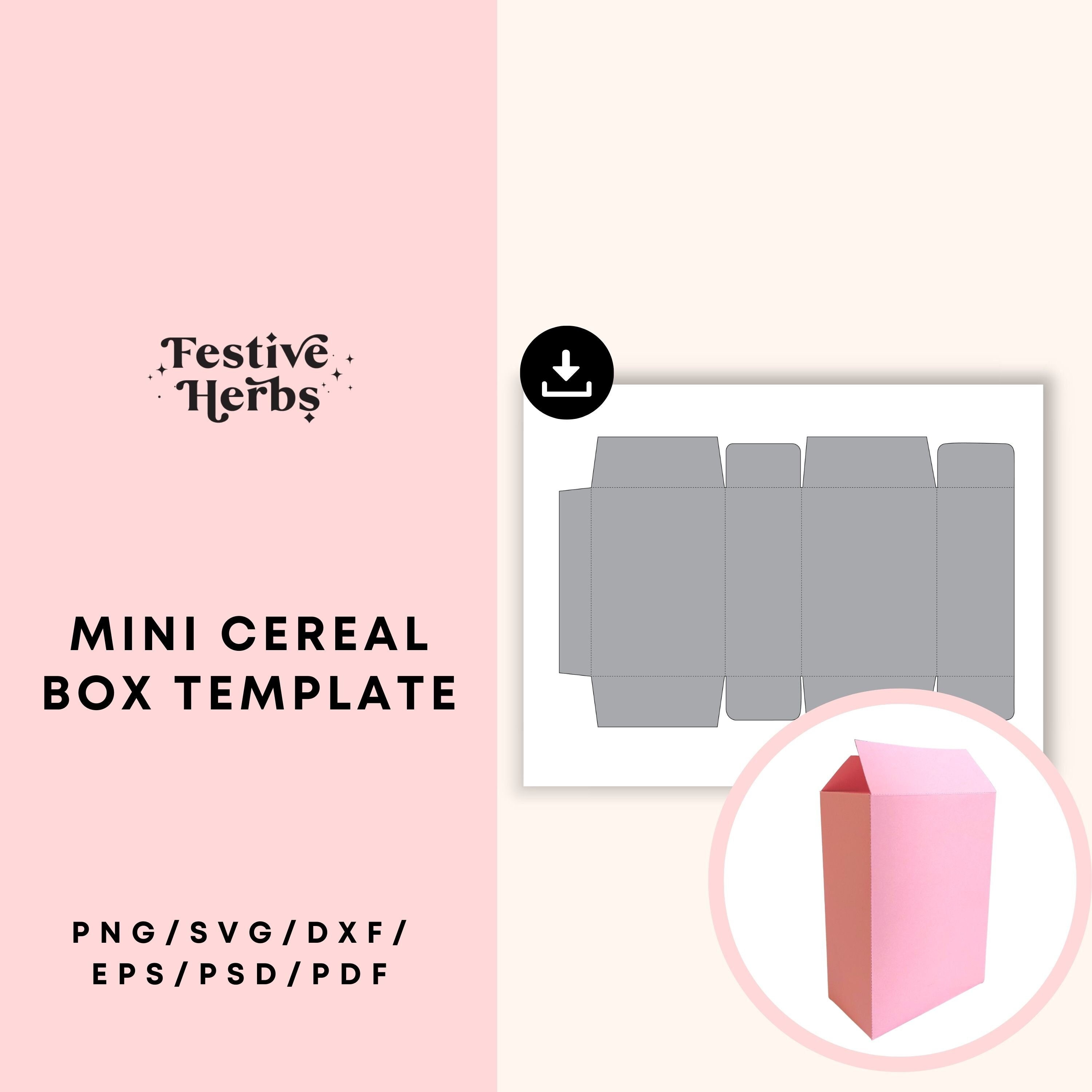 Cereal Box Template Photoshop
