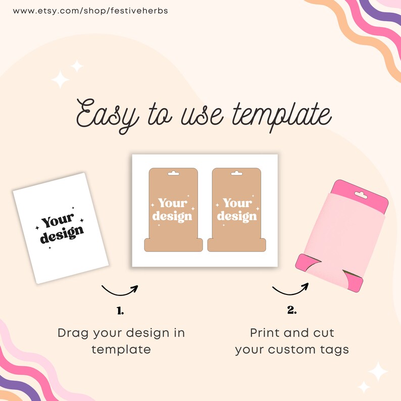 Hang Tag Template 12oz Can Cooler Hang Tag Template Beer - Etsy