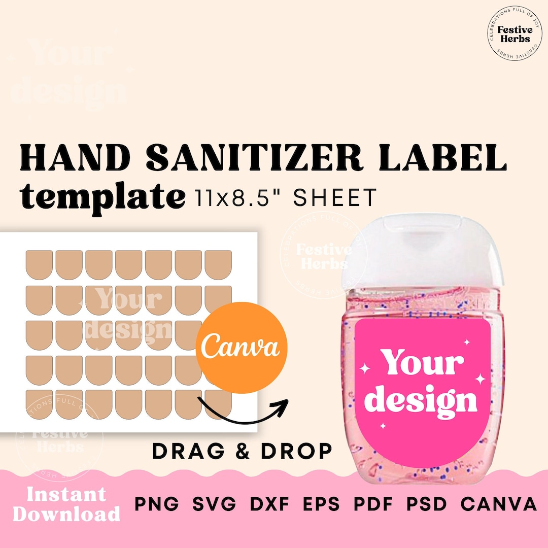 Printable Bath And Body Works Hand Sanitizer Label Template Free ...