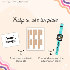 Watch Band SVG, Iwatch Band Template for Sublimation, Watch Strap SVG ...