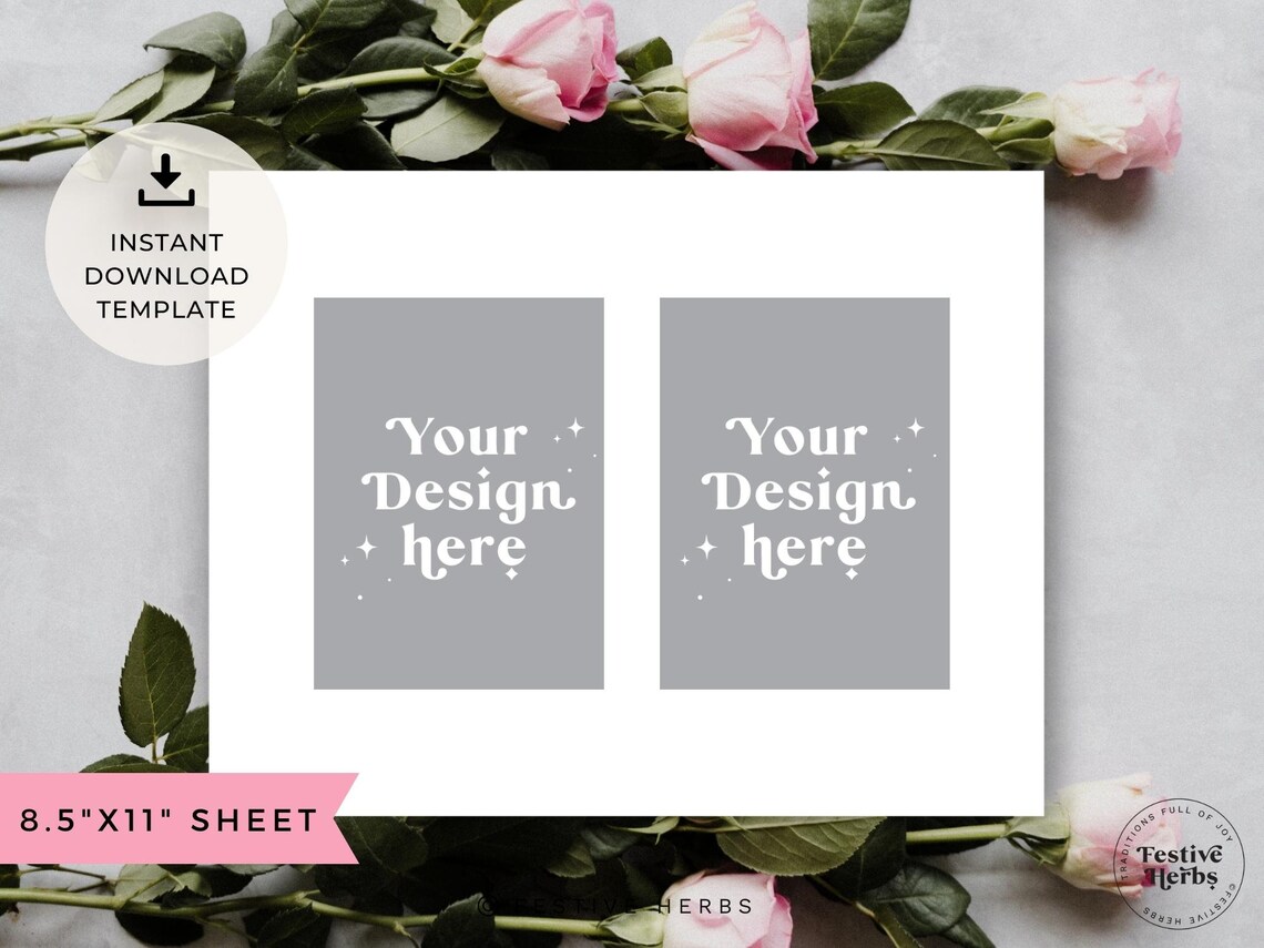 4x6in Invitation Card Template, Invitation Template, 4x6in Template ...