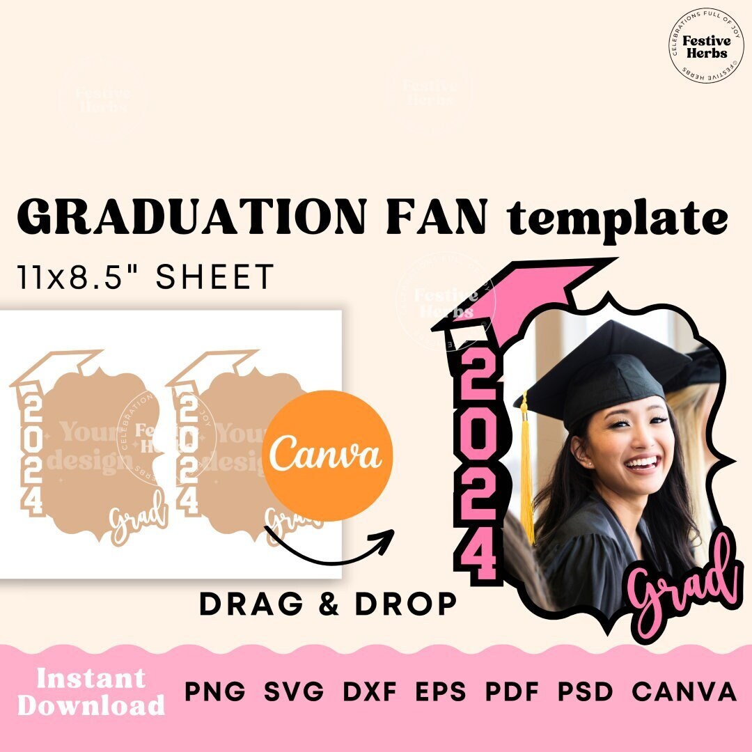 Graduation Paddle Fan Custom Grad Fan Graduation Fan - Etsy